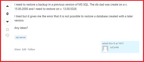How To Migrate Sql Server Database To Lower Version And Restore