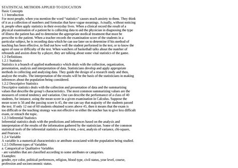 statistical methods applied to education compress statistical methods applied to education