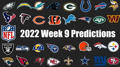 2022 Nfl Week 9 Predictions Youtube