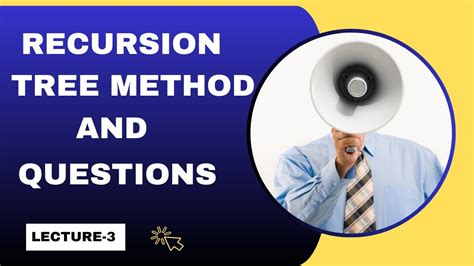 Lecture 3 Recursion Tree Method Daa Gate Btech Cse Youtube
