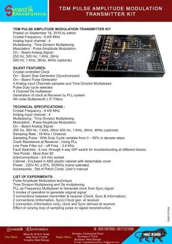 Practical Experiment Metal Tdm Pulse Amplitude Modulation Transmitter Trainer For Laboratory