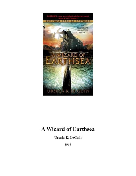 Earthsea Cycle 01 A Wizard Of Earthsea Pdfdrive A Wizard Of