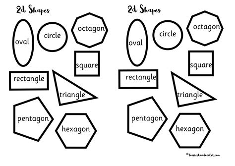 2D Shapes For Cutting Sorting Making Patterns Or Pictures Printable Teaching Resources