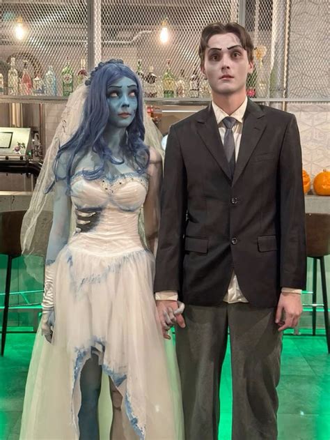 Эмили и Виктор «Труп невесты Костюм на хэллоуин Невеста Костюмы на хэллоуин для пары
