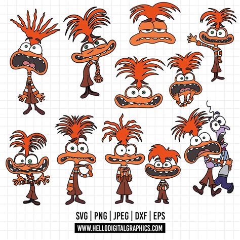 1499 Anxiety Inside Out 2 Svg Eps Png Anxiety Clipart Vector New