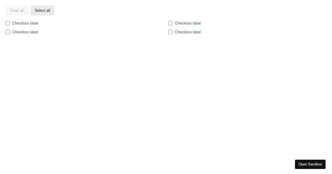 focus issue buttons with checkboxes codesandbox