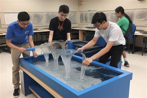 Premium Photo Physics Lab Babes Exploring Fluid Dynamics And Hydraulics Principles