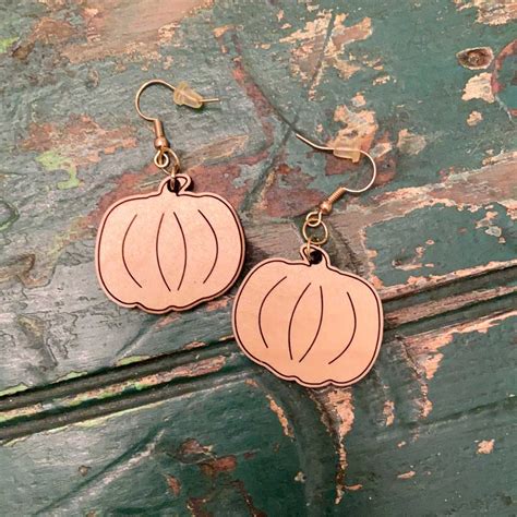 Simple And Fun Pumpkin Dangle Earrings Glowforge Shop