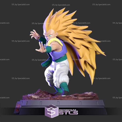 Gotenks Ssj In Battle Ready To 3d Print Specialstl