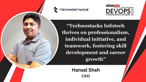 appreciated by siliconindia for devops excellence technostacks infotech private limited posted