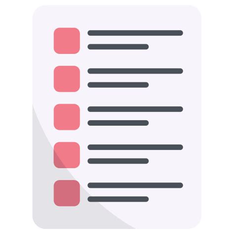 Bullet List Generic Flat Icon