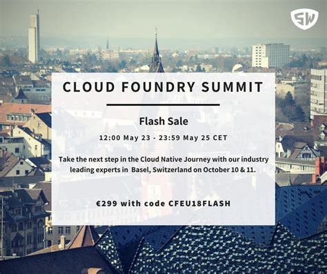 Stark And Wayne Llc On Linkedin Enhance Your Cloud Native Journey At Cloudfoundry Summit Eu