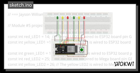 Module 5 Jayson Williams Wokwi Esp32 Stm32 Arduino Simulator