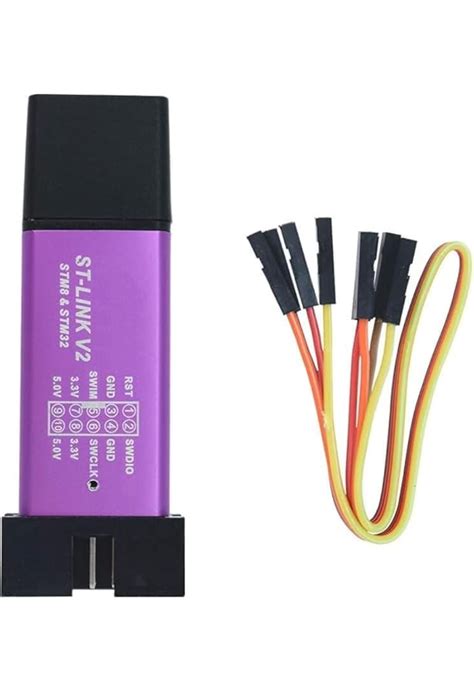 Simulador St Link V2 Stlink Mini Stm8 Stm32 Simulador De Download Para Jogos Com Capa