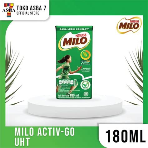 Milo Activ Go Uht 180 Ml Asba Jaya Berkah