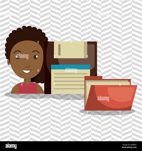 Person Floppy Files System Stock Vector Image Art Alamy