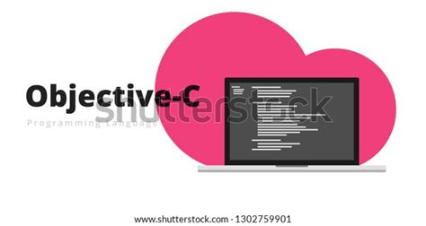 Learn Code Objectivec Programming Language Script Stock Vector Royalty