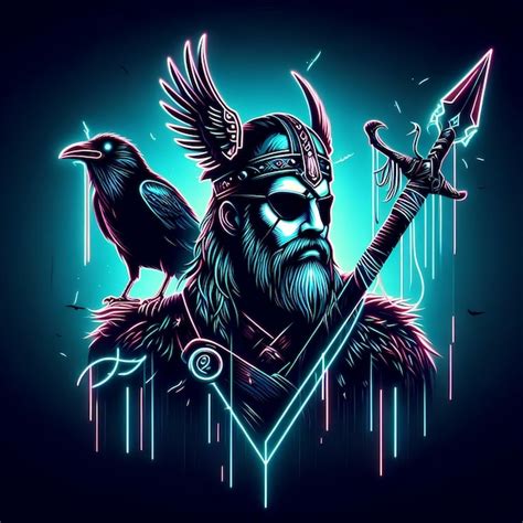 The Viking God Odin 20 Premium Ai Generated Image