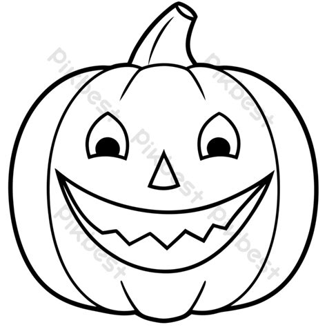 Smiley Jack O Lantern Glowing Line Vector Png Images Eps Free