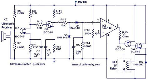 Ultrasonic Sensor Circuit Diagram