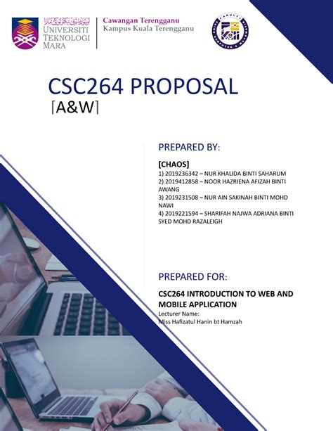 Csc264 Gp Proposal Csc264 Proposal Aandw Prepared By Chaos 1