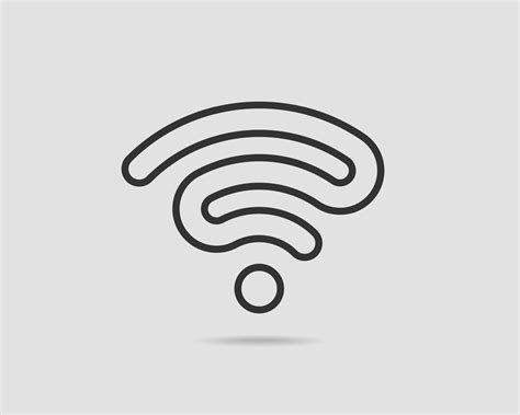 Free Wi Fi Icon Connection Zone Wifi Vector Symbol Radio Waves Signal 17151980 Vector Art At