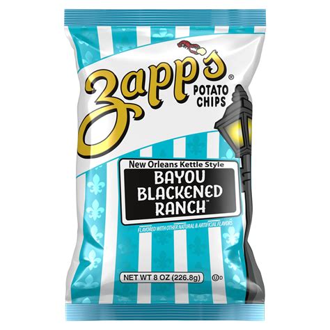 Zapps Kettle Potato Chips Bayou Blackened Ranch Utz Quality Foods
