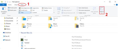 Configure Default View On Windows File Explorer