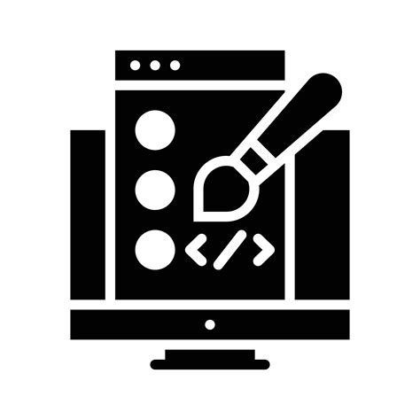 Web Design Vector Solid Icon Simple Stock Illustration Stock 23404720