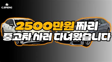 2500만원짜리 중고차 사러 다녀왔습니다 중고차 구입 간접체험 Youtube