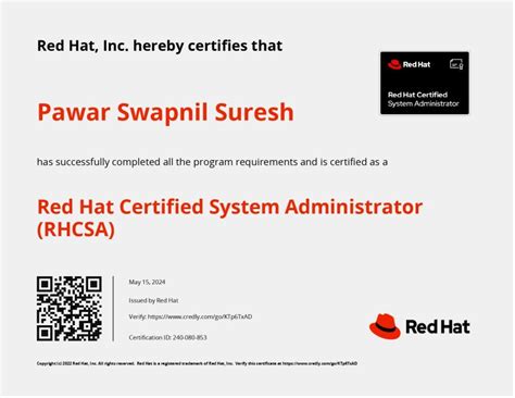 Swapnil S Pawar On Linkedin Rhcsa Redhat Redhatlinux Rhcsa Rhel9 Systemadministration