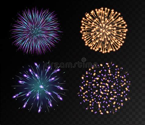 Firework Vector Set Stock Vector Illustration Of Christmas 268937729