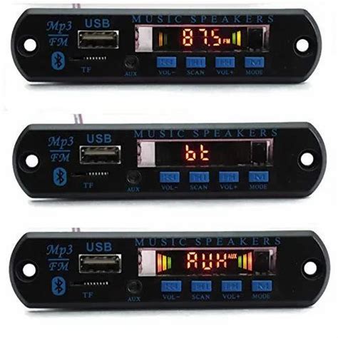 Electronicspices Bluetooth Fm Usb Aux Card Mp3 Stereo Audio Player Decoder Module Rs 85 Piece