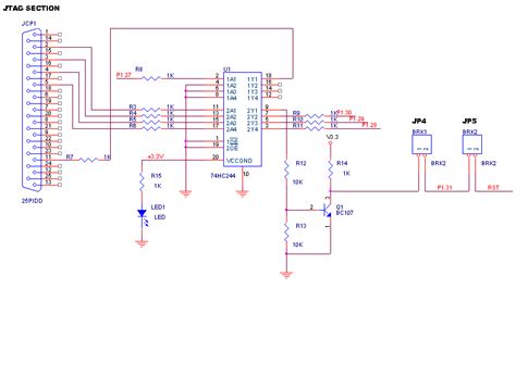 Parallel Jtag Circuit For Arm Lpc2129 Under Repository Circuits 43456 Nextgr