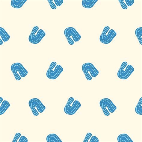 Premium Vector Abstract Trend Pattern With Blue Elements Seamless Pattern For Textiles