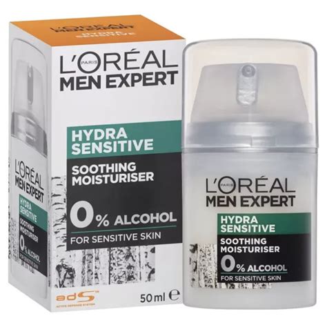Loreal Paris Expert Hydra Sensitive Moisturiser For Men Alcohol Free