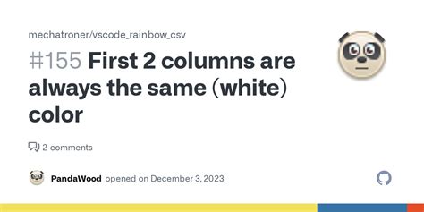 first 2 columns are always the same white color · issue 155