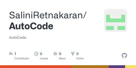 Github Saliniretnakaranautocode Autocode