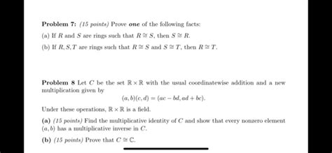 solved problem 7 15 points prove one of the following