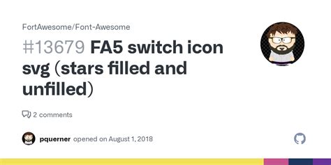 Fa5 Switch Icon Svg Stars Filled And Unfilled · Issue 13679 · Fortawesomefont Awesome · Github