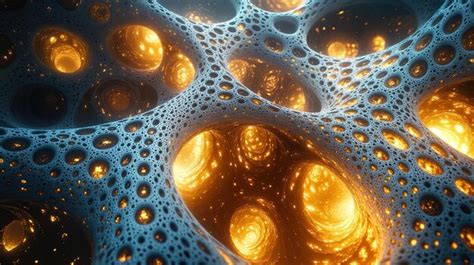 11 11 glowing 3d fractal structures with intricate luminous patterns