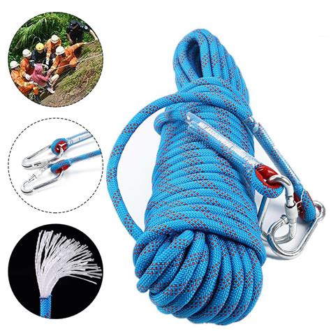 Safety Rope Climb 8mm Rescue Rope 20m High Strengt Vicedeal