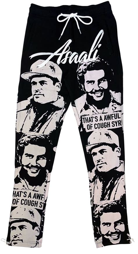 Asaali × Awful Lot Of Cough Syrup Hand Silk Screened Sweatpants What