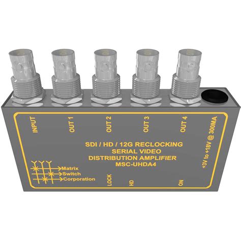Matrix Switch MSC UHDA Output G SDI Video Distribution Amplifier