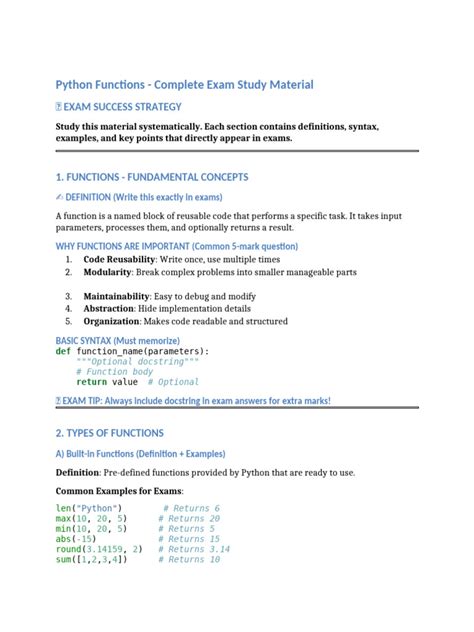 Python Functions Lecture Pdf Parameter Computer Programming Anonymous Function