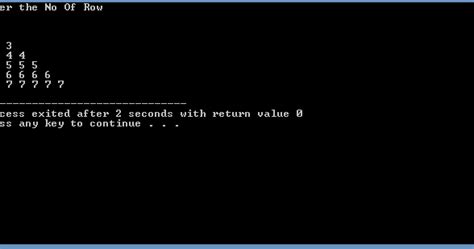Write A C Program To Print Half Pyramid Using Similar Number In Row