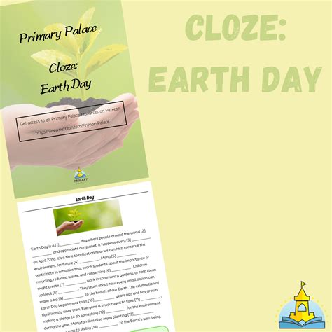 Mash Earth Day Cloze Earth Day