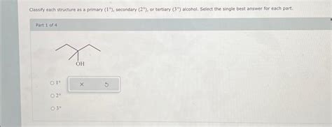 Solved Classify Each Structure As A Primary Secondary Chegg Com