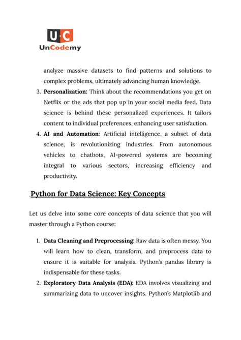 Python For Data Science A Comprehensive Guide Pdf