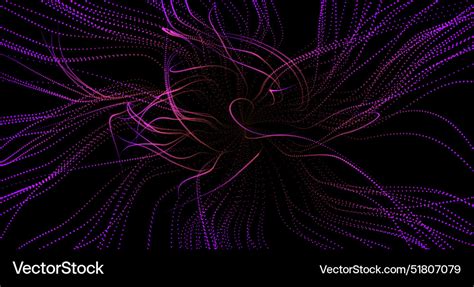 Wave Pattern 3d Glowing Abstract Digital Vector Image